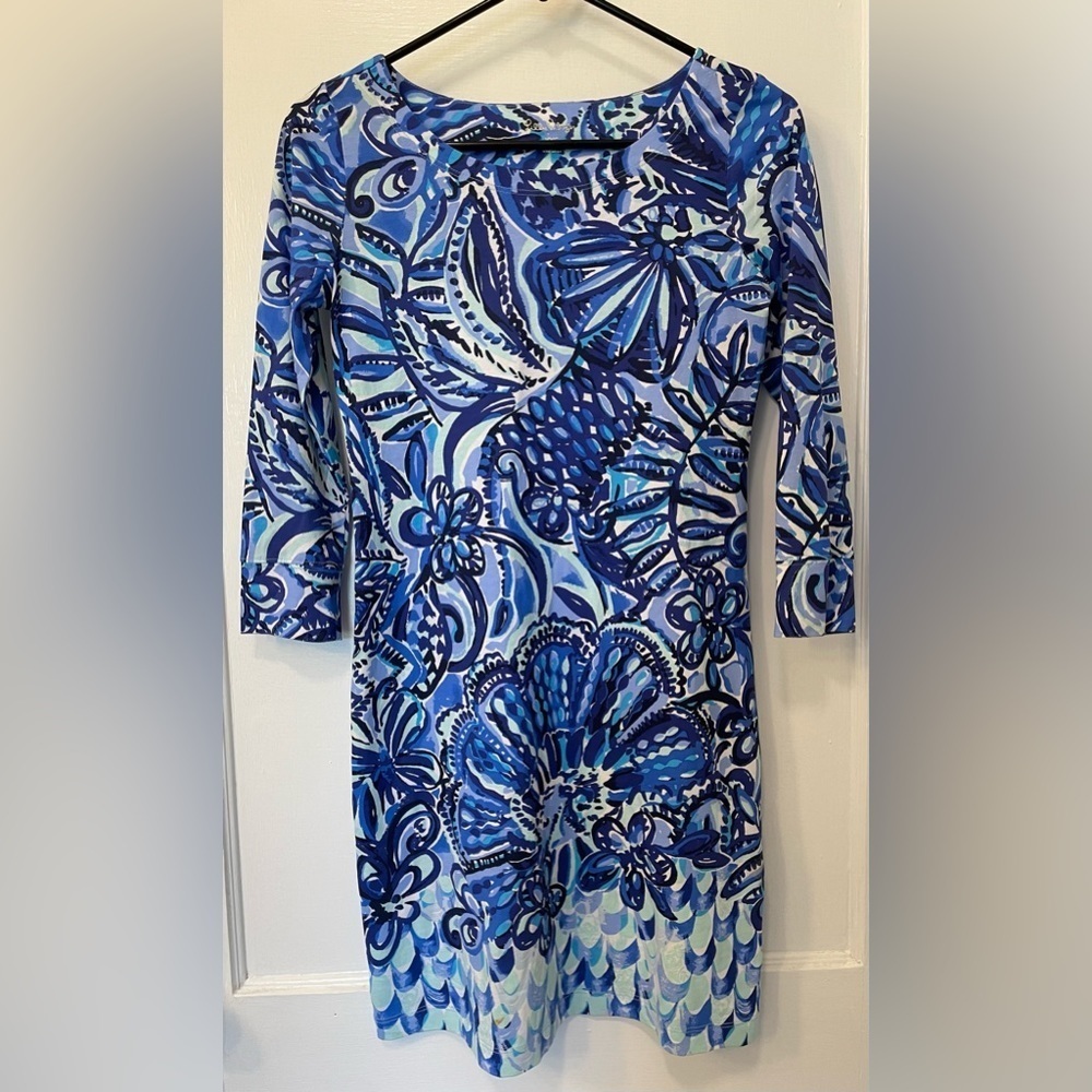 Lilly Pulitzer Hollee Dress Iris Blue Zanzibar Zoo En… - Gem